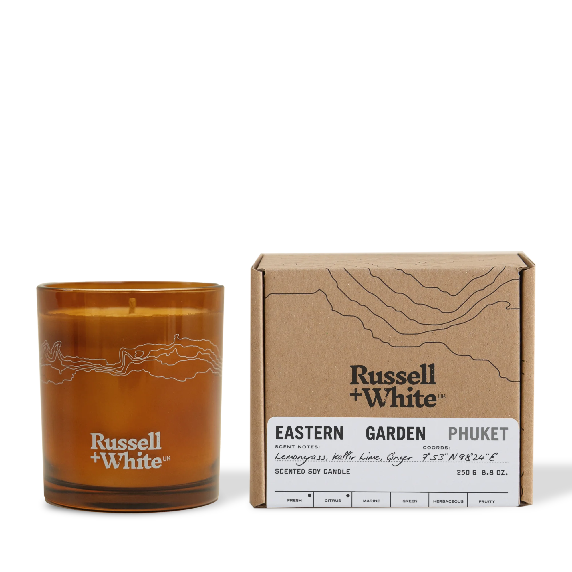 Eastern Garden 250g Scented Soy Candle | Lemongrass & Ginger of Phuket ...